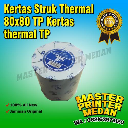 Jual Kertas Struk Thermal 80x80 TP Kertas thermal TP - Kota Medan - Master Printer Medan | Tokopedia