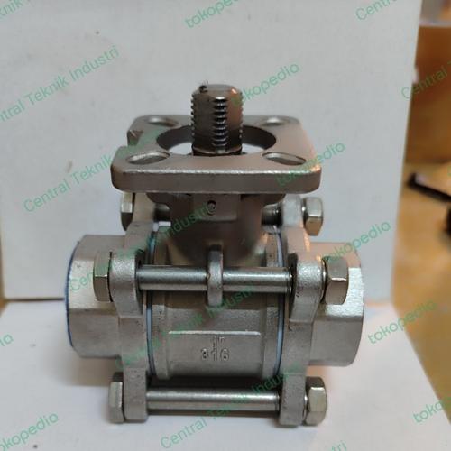 Jual Ball Valve Ss316 Mounting PAD 1" inch Khusus Actuator Model 3Pc ...