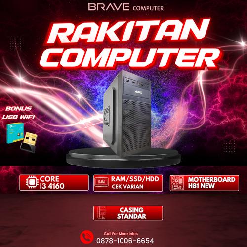 Jual PC Komputer CPU Rakitan Core I3 4160 Siap Pakai Casing Standar ...