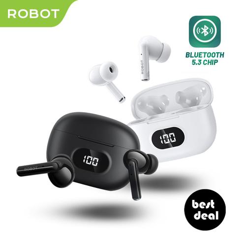 Jual Robot Airbuds T70 LED Wireless Earphone Bluetooth TWS - new T50 ...