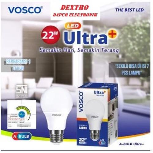 Jual LAMPU LED 5-22 WATT PREMIUM KELAS HANNOCH, VOSCO ULTRA BERGARANSI CAHAYA PUTIH BERSIH TAHAN ...