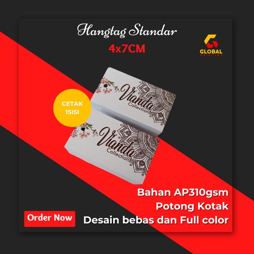 Jual Cetak Hang Tag Standar 4x7cm Custom Label Merk Brand Price Tag ...