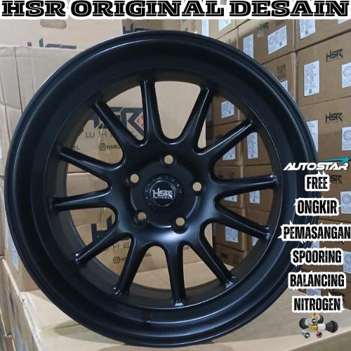 Jual VELG MOBIL HSR AMETH R18 LEBAR 9 PCD 5X114,3 ET22 SANDY BLACK PAS ...