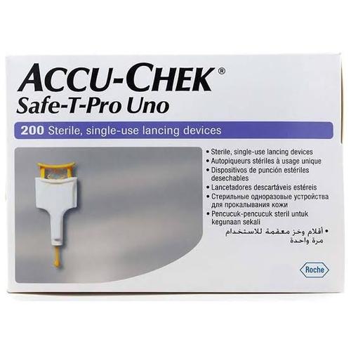 Jual Jarum Lancet Accu Chek Safe T Pro Uno isi 200 - Box (200 pcs ...