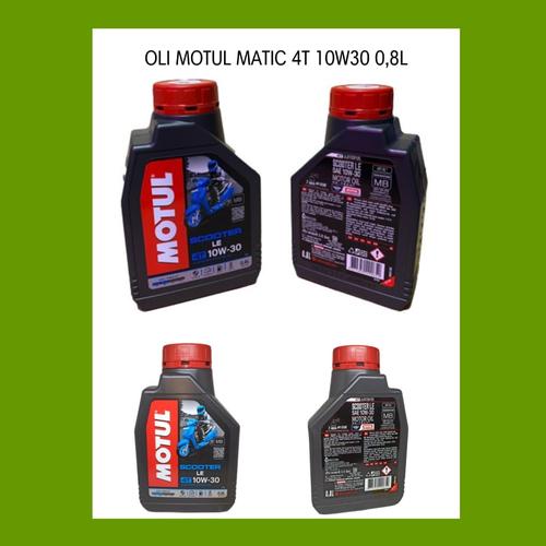 Jual Oli mesin MOTUL SCOOTER/MATIC LE 4T 10W30 800ML merk MOTUL - Kota ...