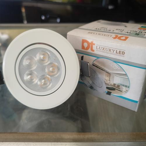 Jual Luxury Downlight LED Spot 5 Watt Bulat Body Silver - Kuning 3000K ...