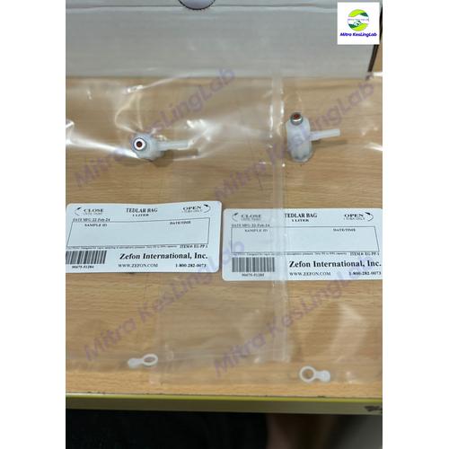 Jual Gas Sampling Bag 1 Liter / Tedlar Bag 1 Liter / Zefon Tedlar Bag 1 ...