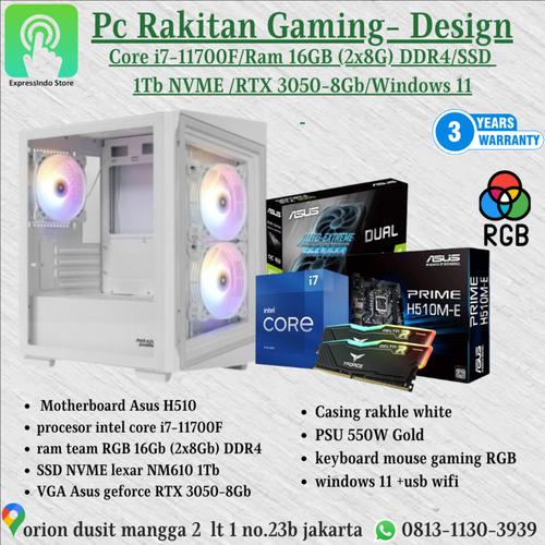 Promo PC RAKITAN Gaming - Design core i7-10700F /RAM 16Gb (2x8Gb)/SSD ...