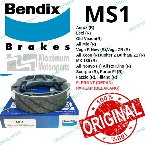 Jual KAMPAS REM TROMOL BENDIX MS1 MIO/AEROX/LEXI/VIXION/FAZZIO/FILANO ...
