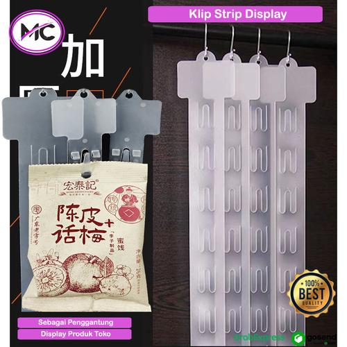 Jual Gantungan Makanan Ringan Klip Strip Snack Clip Display Hanging ...