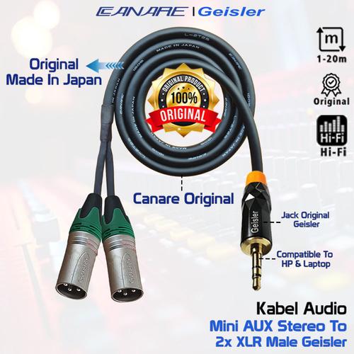 Jual Kabel Audio CANARE ORIGINAL Jack Mini Stereo To 2x XLR Male ...
