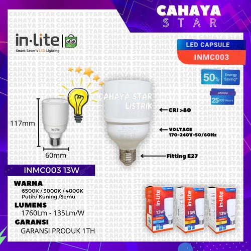 Jual INLITE LAMPU LED MINI CAPSULE BRIGHT 13W 17W 20W 23W BOHLAM LED IN ...