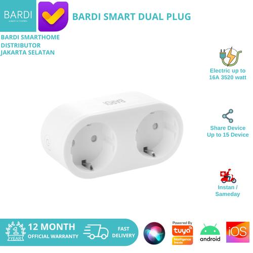 Jual BARDI DUAL Smart PLUG WiFi Wireless Colokan - IoT Smart Home Dual ...