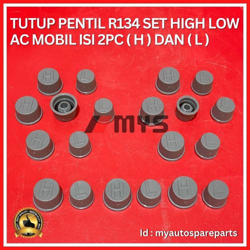 Jual SET TUTUP PENTIL R134 AC Mobil High and Low SET ISI 2 PC H DAN L ...