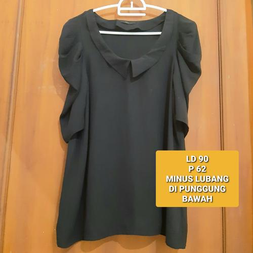 Jual PRELOVE atasan wanita lengan puff balon ratu model korea blouse ...