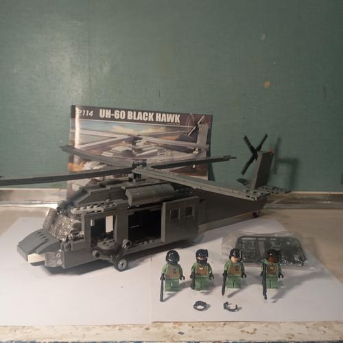 Jual Lego KW Brick Blocks Decool UH-60 Black Hawk Helicopter + 4 ...