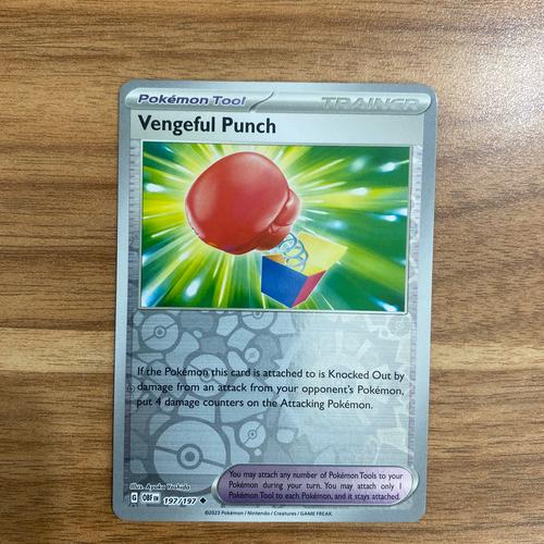 Jual Kartu Pokemon TCG English Staple Vengeful Punch Holo OBF Obsidian ...