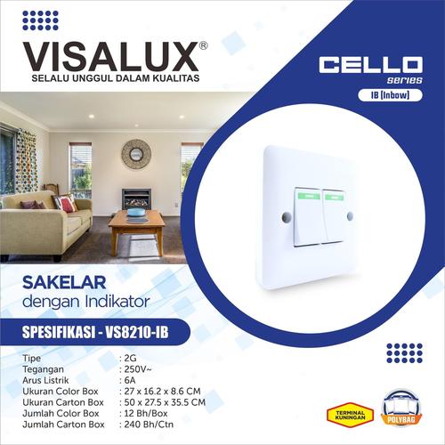 Jual Visalux Saklar Lampu Rumah Listrik 2 Arah 2 gang Model Tanam Inbow ...