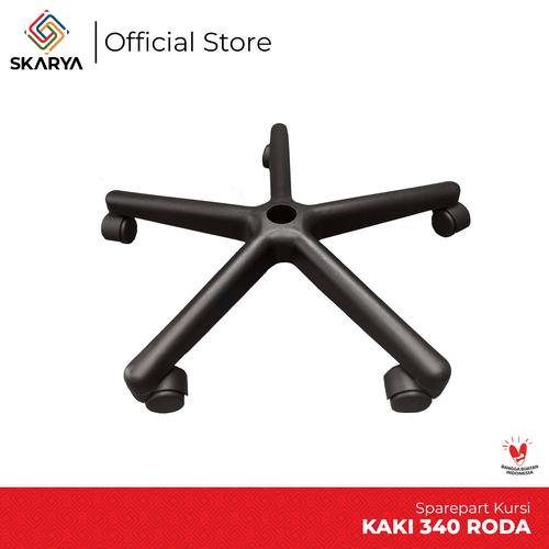 Jual Kaki Kursi Kantor Kaki Roda Kaki Nylon Tipe 340 Dengan Roda (Baru ...