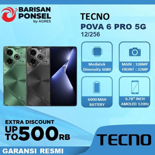 Promo Tecno Pova 6 Pro 5G 12/256GB Garansi Resmi Tecno Indonesia - GREEN, BUNDLE STANDAR ...