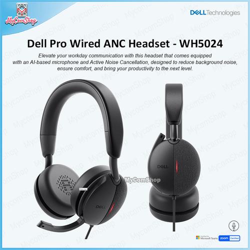 Jual DELL PRO WIRED ANC HEADSET AI BASED MICROPHONE ACTIVE NOISE ...