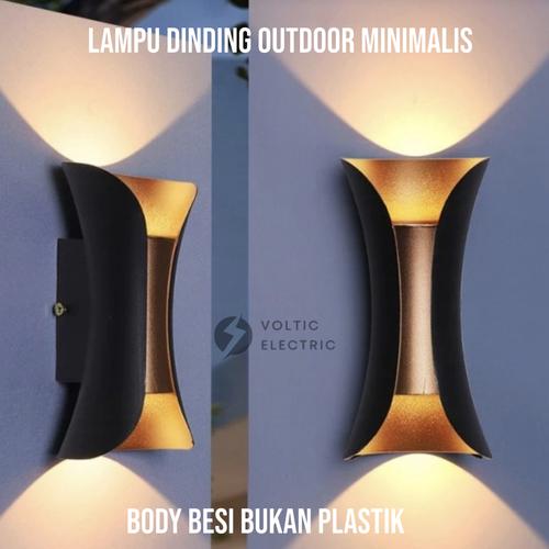 Jual LAMPU DINDING OUTDOOR MINIMALIS LAMPU PILAR 2 ARAH WALL LIGHT ...