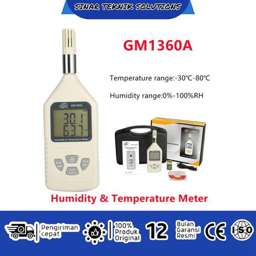 Jual Humidity Temperature Meter Data Logger Benetech GM1360A ...