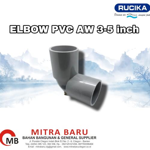 Jual Elbow Rucika AW 3 - 5 Inch. Knie Rucika. Knee Rucika. Elbow PVC AW ...
