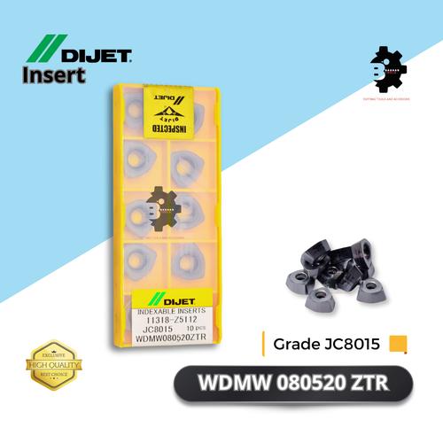 Jual INSERT WDMW 080520 ZTR Grade JC8015 - Merk DIJET- Insert Pahat ...