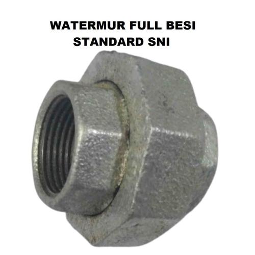 Jual Watermur Besi Full 1 1/2 inch Sambungan Pipa Water Mur Union Soket ...