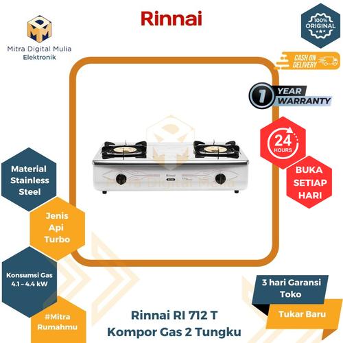Promo Rinnai RI 712 T Kompor Gas Grande Series Stainless Cicil 0% 3x ...