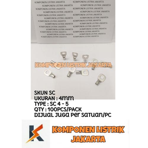 Jual Per Pack Skun SC 4 / Skun Kabel 4mm / Skun SC 4mm / Skun Bulat 4mm ...