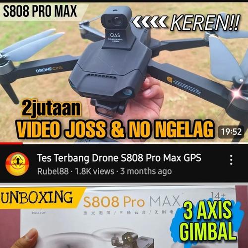 Promo Drone S808 Pro MAX Terbang hingga 5KM FPV 5KM koneksi kabel up to ...