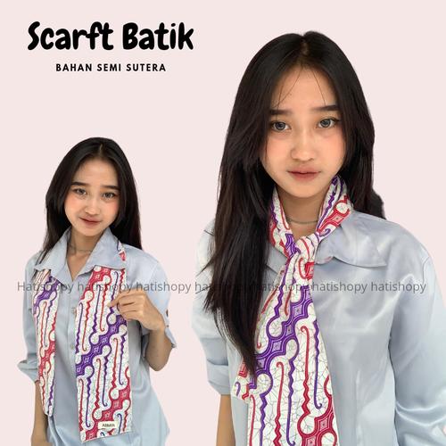 Jual RIMBA - Syal Batik Leher Wanita Pria Scarf Dasi Ospek Bahan Semi ...
