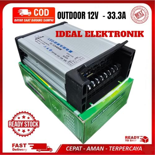 Jual TRAFO OUTDOOR 12V 33A ADAPTOR POWER SUPPLY 400W/TRAVO CCTV LED ...