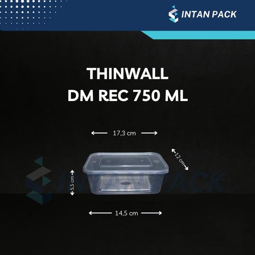 Jual Thinwall RECTANGLE 750 ml DM REC PERSEGI PANJANG (25 SET) - Kota ...