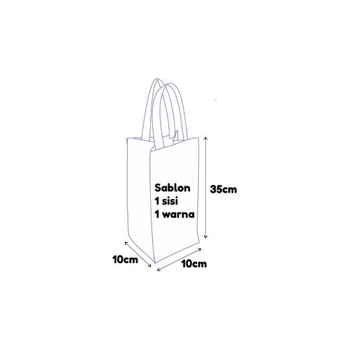Jual Goodie / Goody Bag / Tas spunbond custom 100gsm Warna Hitam - Kab ...