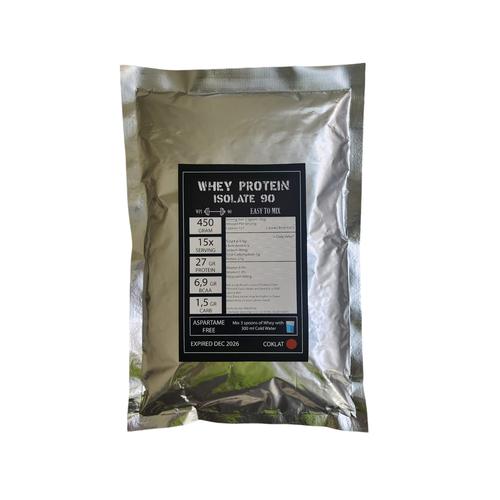 Jual Susu Whey Protein ISOLATE WPI 90 rasa Coklat 500 gram - 450 Gram ...