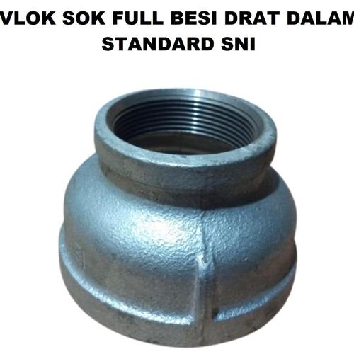 Jual Flok Sok Full Besi 2 x 1/2 Inch Sambungan Pipa Reducer Socket ...