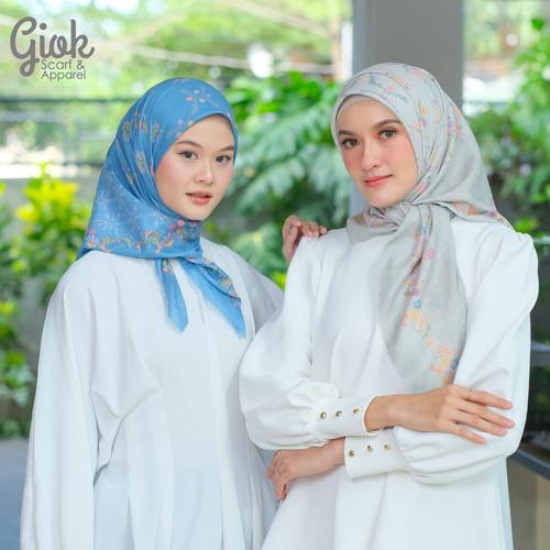 Jual Giok Scarf - Aubrey Scarf - Kerudung motif printing - Cloud - Kota ...