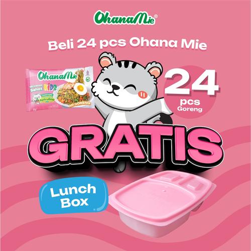 Jual Mie Instan Anak Sehat Non MSG Mie Goreng Ohana free lunch box - 24 ...