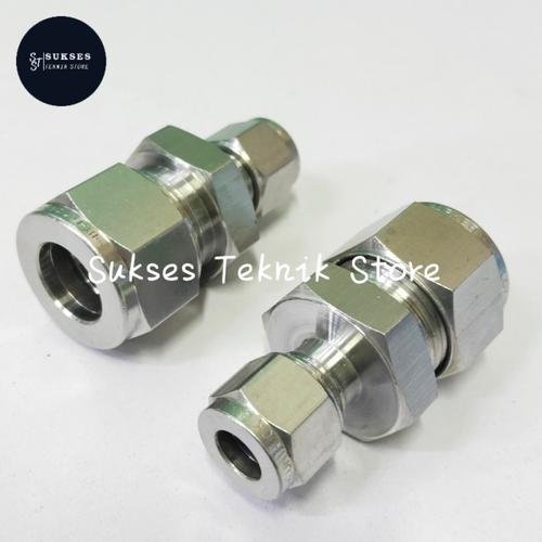 Jual Reducer Union Connector Tubing Od 10mm × 1/4" inch SS316 / Reducer Union Konektor pipa ...