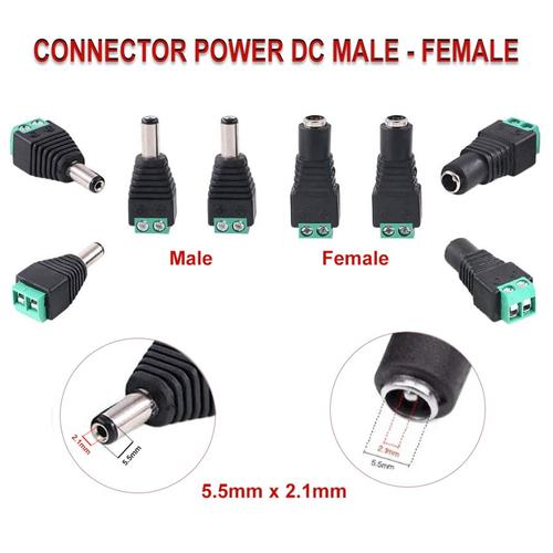 Jual Connector AC/DC Power Adapter Male/Female - Female - Jakarta Pusat ...
