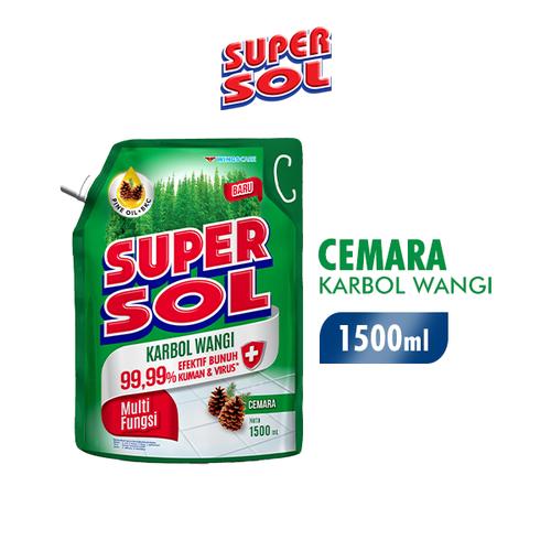 Jual Supersol Karbol Wangi Pine 1500 ml - - Wings Official Store ...