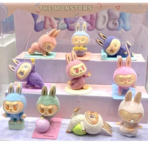 Jual Labubu The Monsters Lazy Yoga Pop Mart x How2Work Pajangan Figura ...