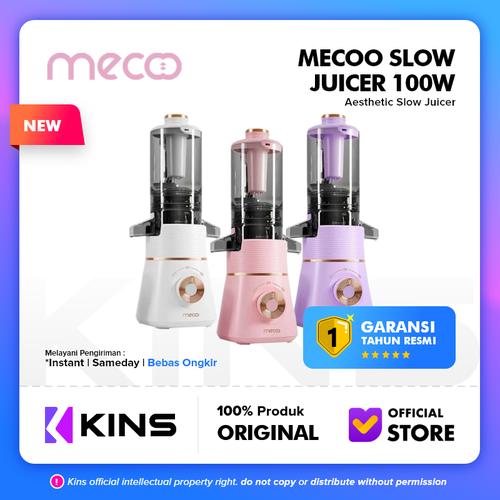 Promo Mecoo Aesthetic Slow Juicer Big Funnel Corong Extra Besar EasyClean 100 Watt - Milky White ...