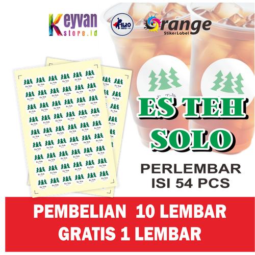 Jual CETAK STIKER ES TEH SOLO | STIKER ES TEH SOLO | CETAK STIKER CUP ...