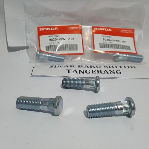 Jual baut roda hub bolt honda jazz rs mobilio brio hrv crv freed civic ...