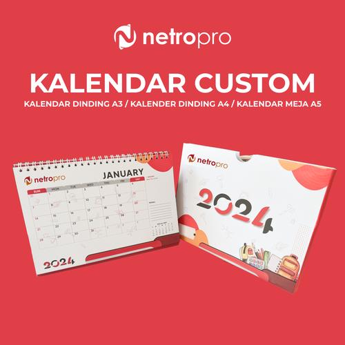 Promo Kalender Dinding dan Meja Custom A4, A3, A5 | 7 dan 13 Lembar ...