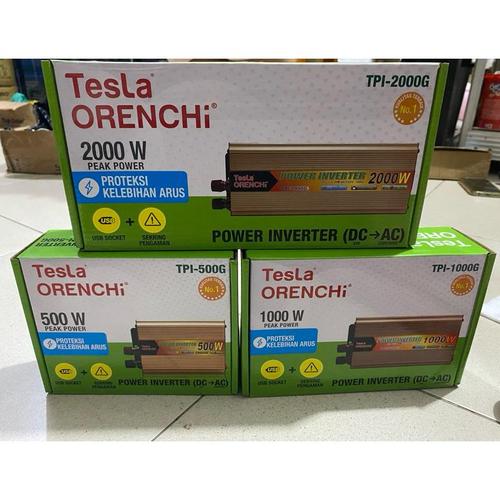 Jual Power Inverter Tesla 2000, 1000, 500 Watt Dc To Ac , Pengubah Arus ...